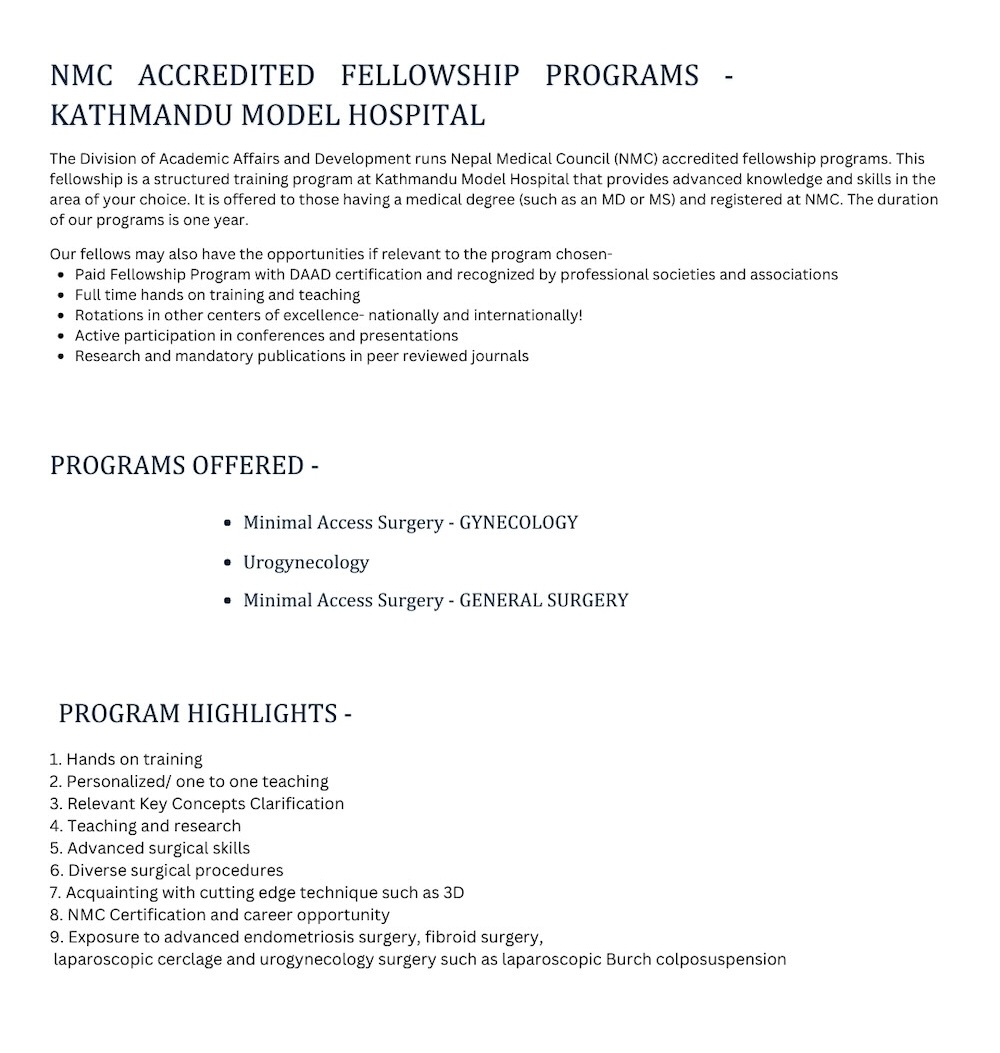 Fellowship | PHECT NEPAL
